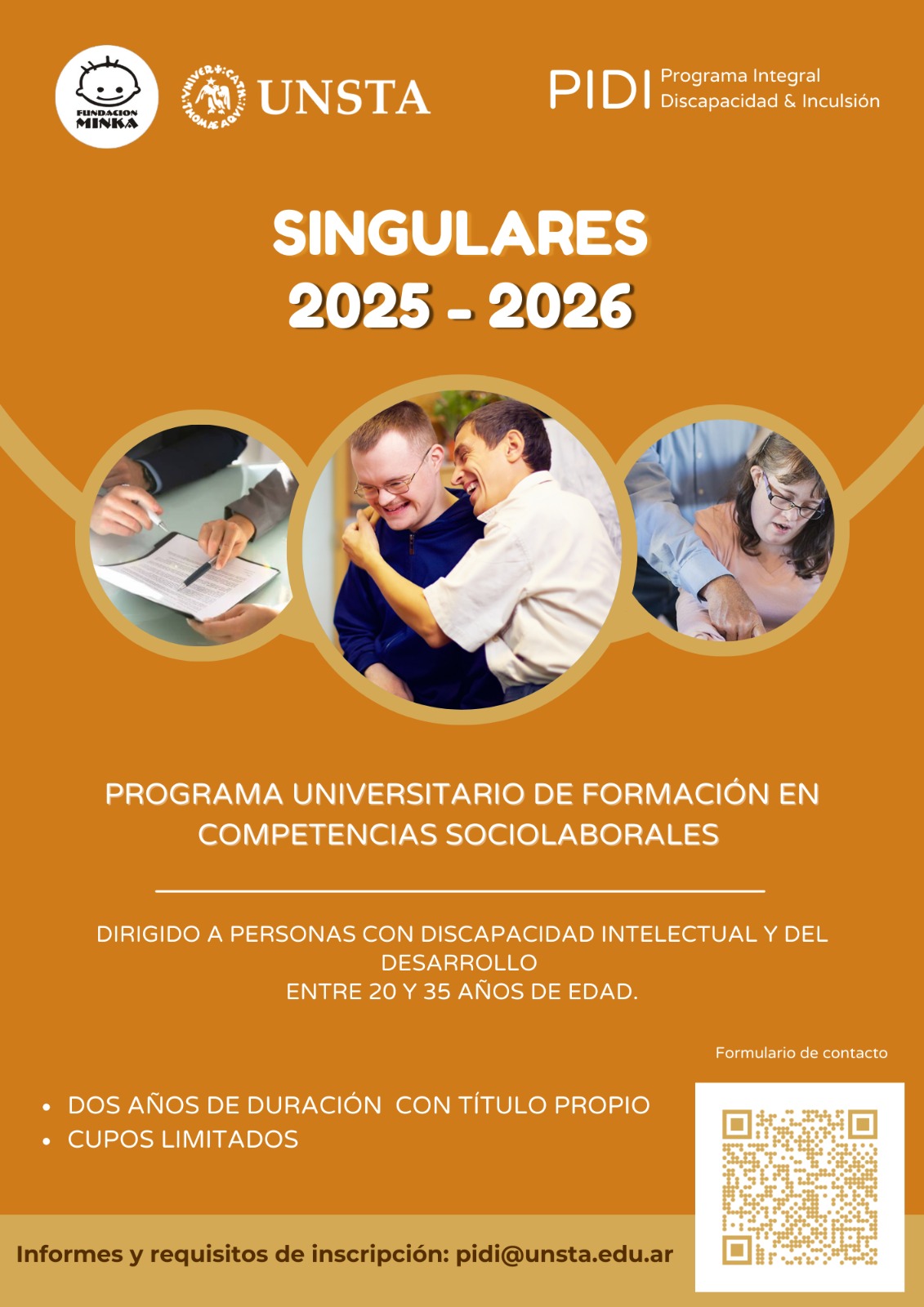 Difusión del programa: Singulares 2025 - 2026 - Extensión - UNSTA